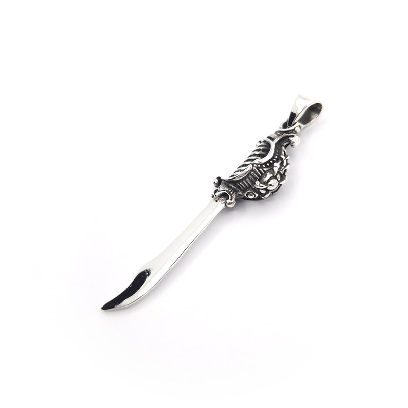 Sterling Silver Cutlass Sword Pendant – Elkai Incantations