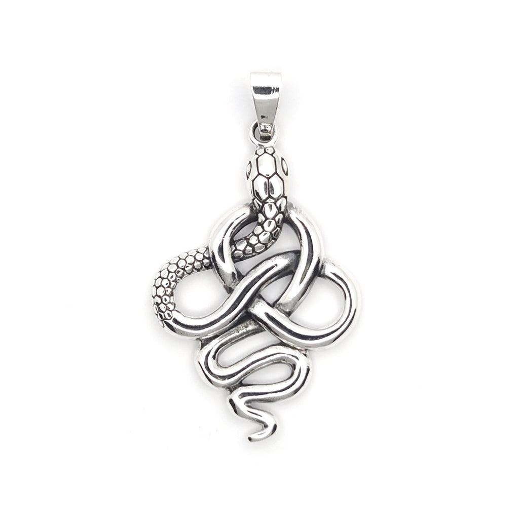 Sterling Silver Serpent Knot Pendant – Elkai Incantations